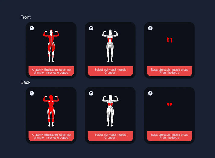 Female Bodybuilding Editable Muscle Graphics | Customize Now ...