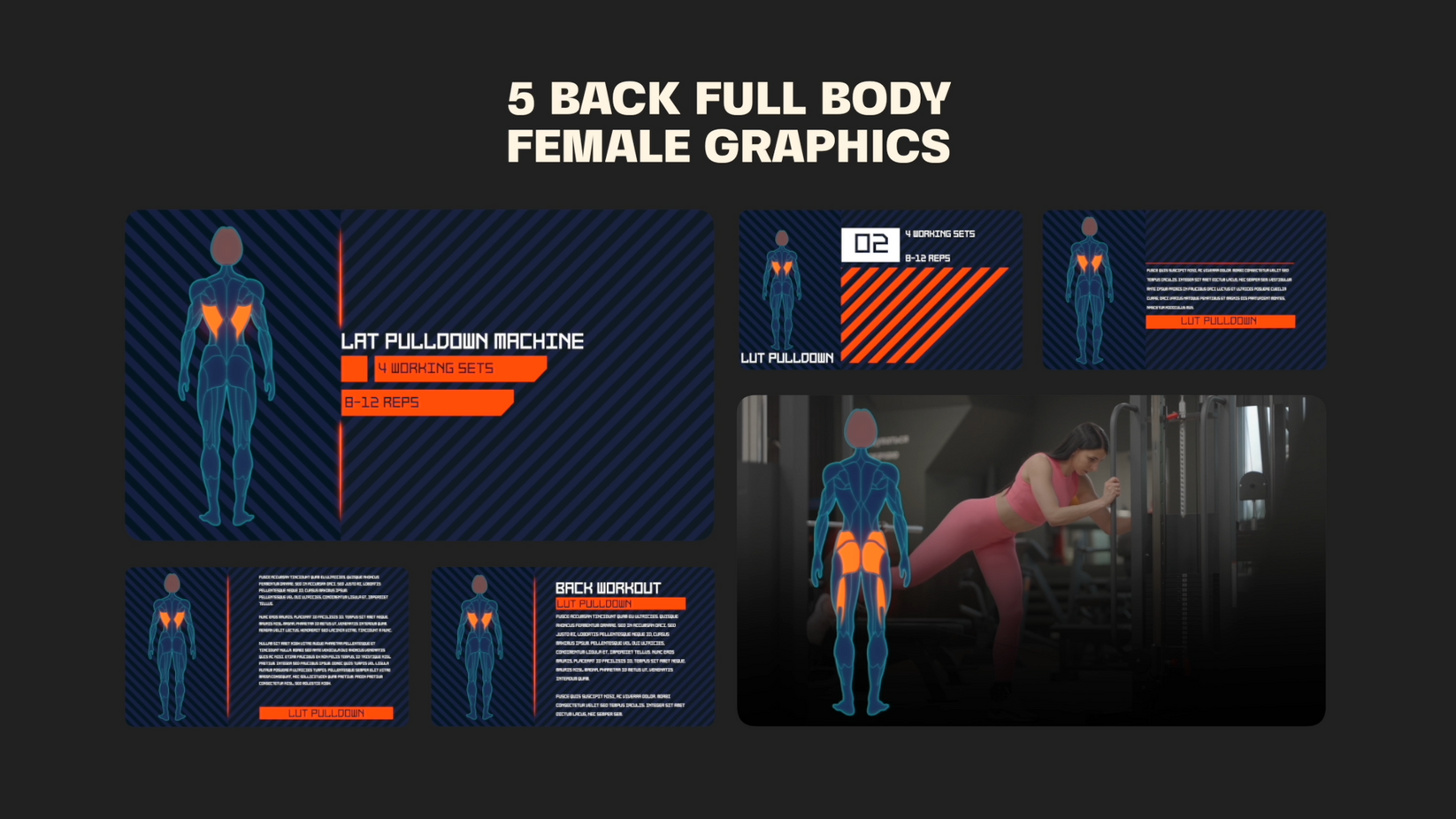 Gym Graphics V2 Female | CC Gym Graphics | ccreation.store
