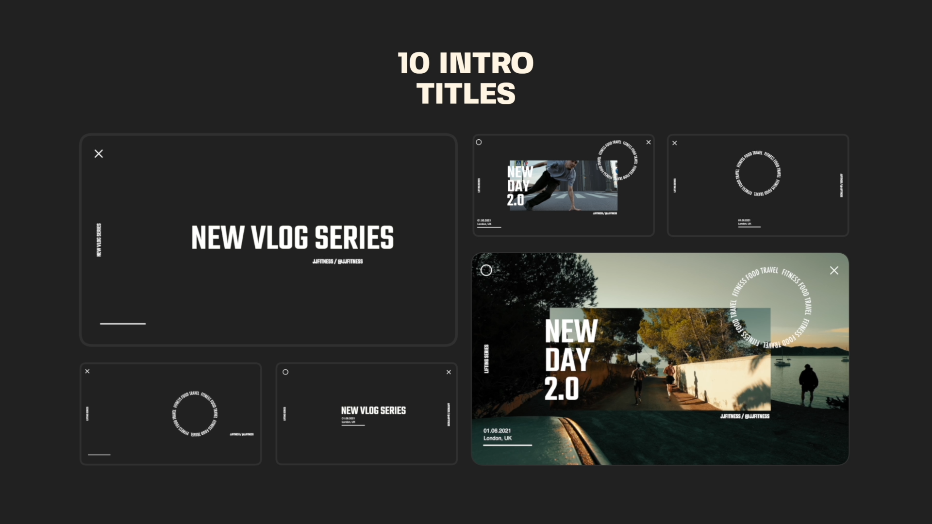 Urban Title Pack | Final Cut Pro & Premiere Pro | ccreation.store