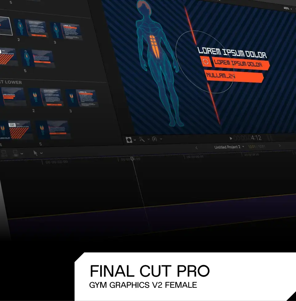 Gym Female V2 Graphics | CC Gym Graphics | ccreation.store