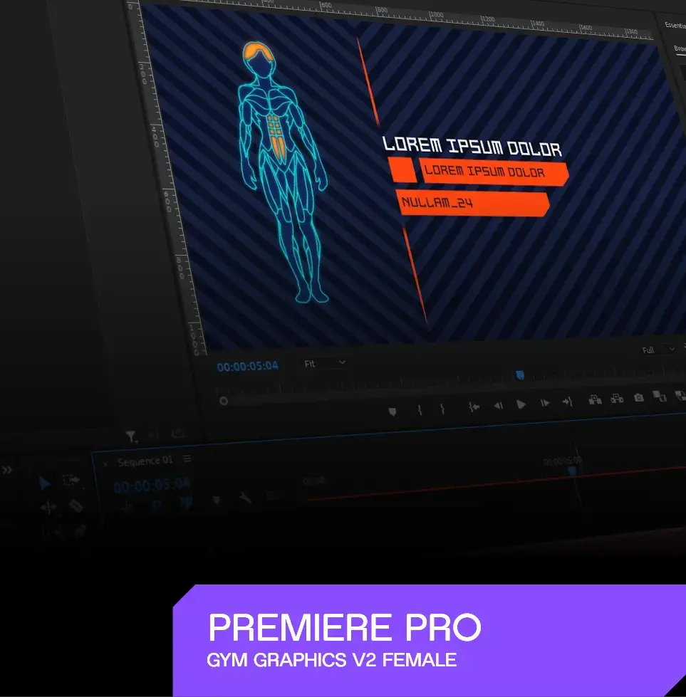 Gym Female V2 Graphics | CC Gym Graphics | ccreation.store